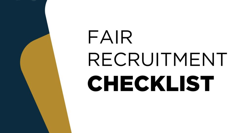 Fair Recruitment Checklist - Inclusion Factor